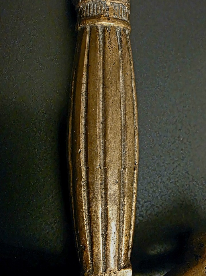 Unique Victorian Masonic Solid Brass Sword Pommel Hilt Skull Memento ...