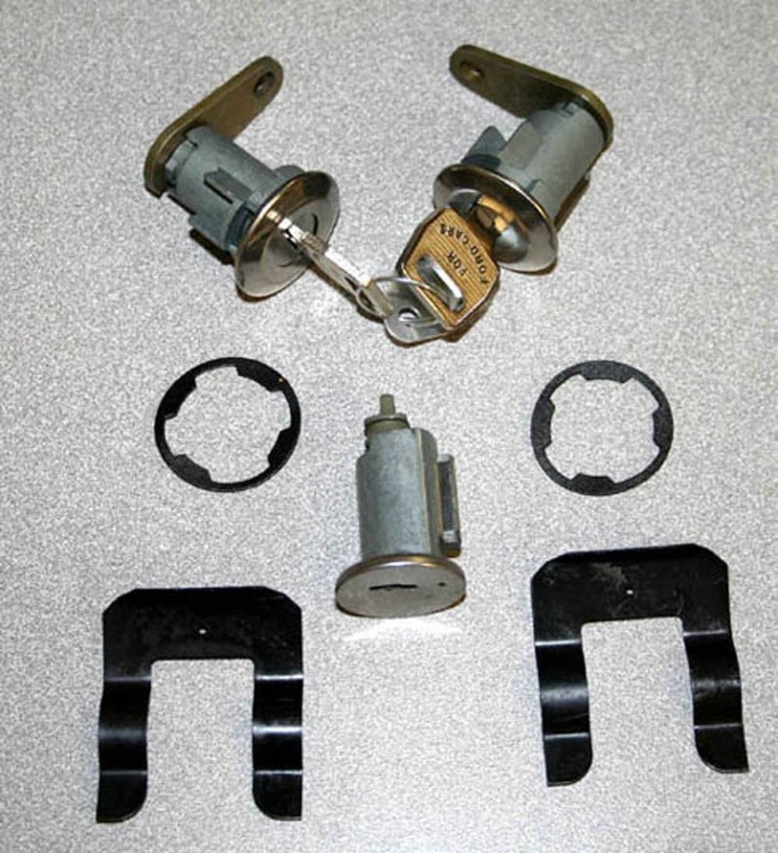 NEW 1967 - 1968 -1969 Ford Mustang Lock set doors & Ignition & Trunk ...
