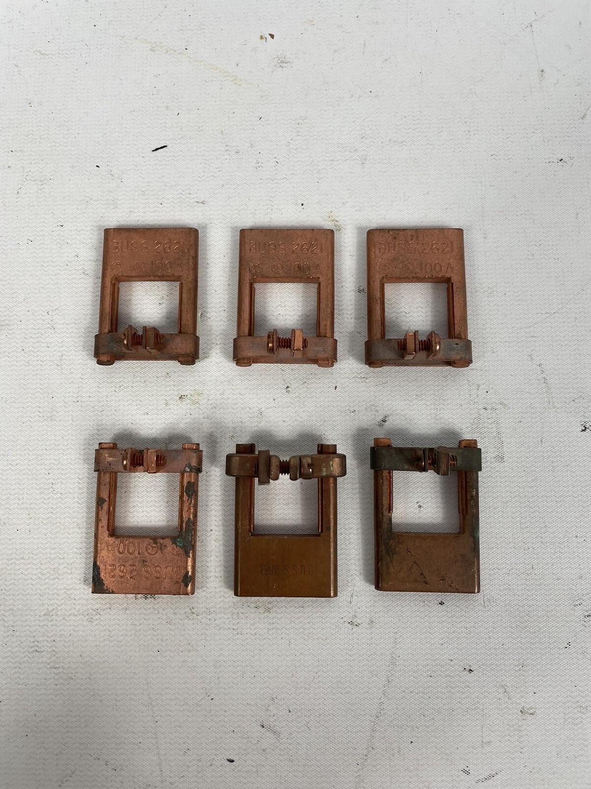 3 Pair of Buss 2621 Fuse Reducer 100A (250V/600V) Fuse to 200A Clips ...