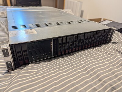 Supermicro CSE-217 Quad-Node Server X9DRT | 8x Xeon E5-2640 6c | 4x ...