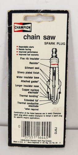 Champion DJ6J Spark Plug Chain Saw Engine Igniter Blaster Fire | eBay