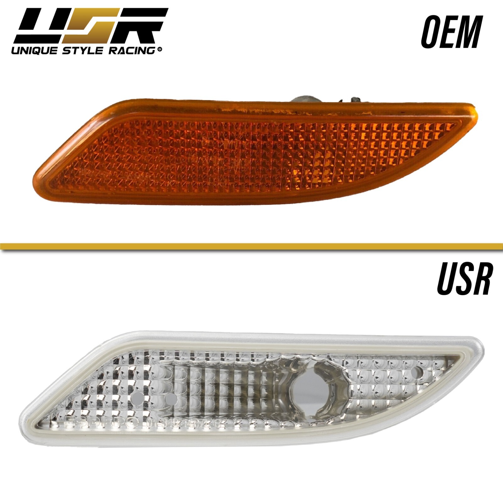 Euro Clear Front Bumper Side Marker Lights For 05-11 Mercedes R171 SLK ...