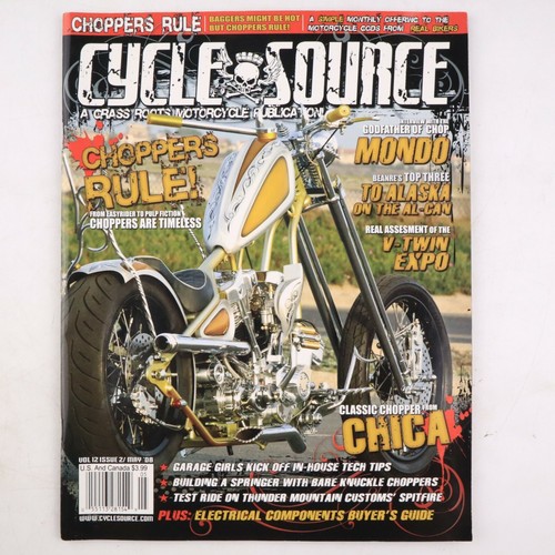 Cycle Source Magazine May 2008 Classic Chopper From Chica | eBay