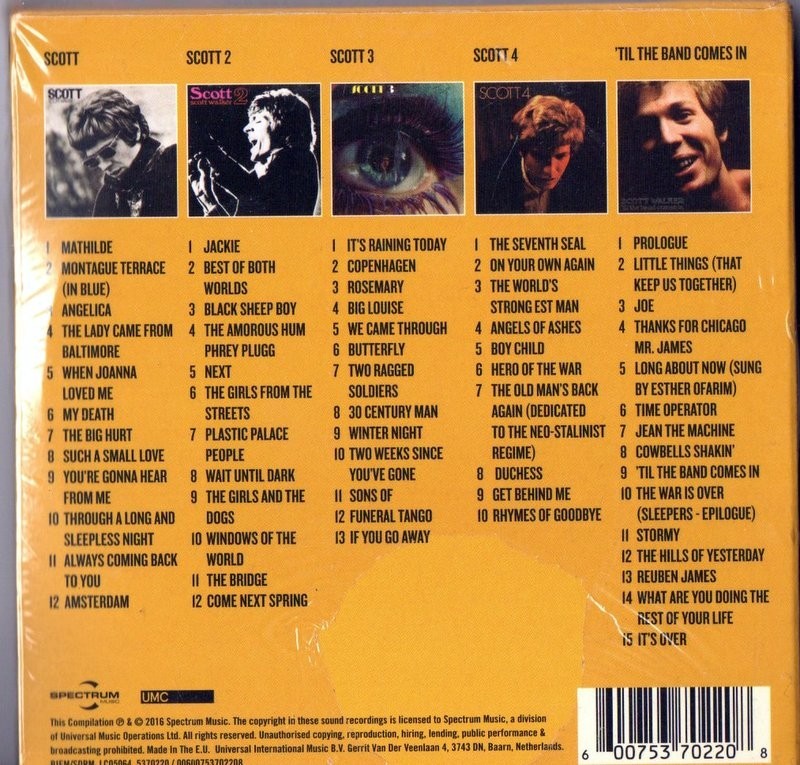 SCOTT WALKER '5 CLASSIC ALBUMS' DIGIPAK CDS NEW/SEALED | eBay UK