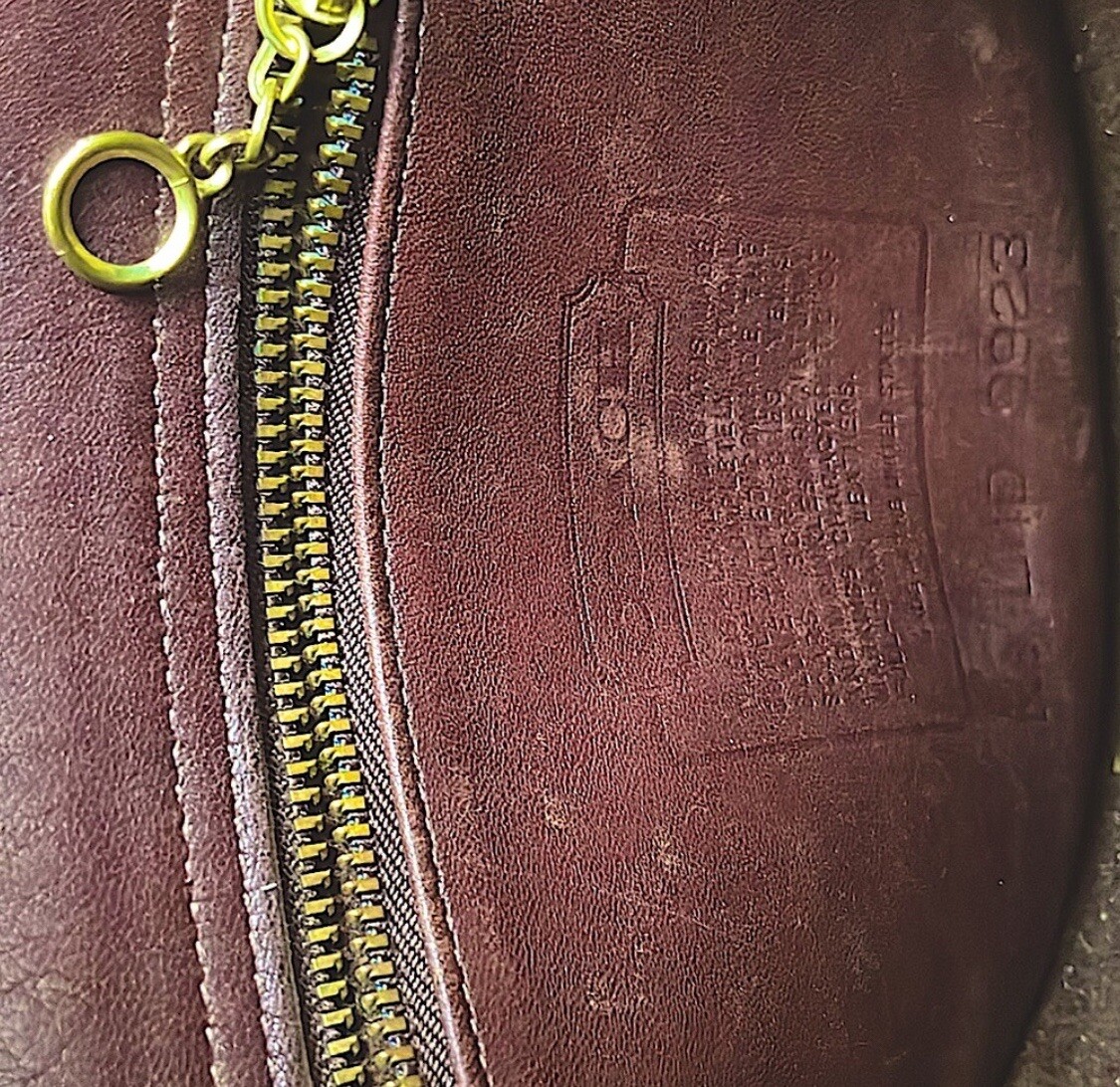 Vintage COACH #9923 Casey Bag Brown Leather Crossbody Handbag Ships ...