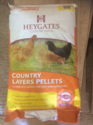 Heygates Country Layers Pellets 20kg A Complete Free Range Poultry Feed ...