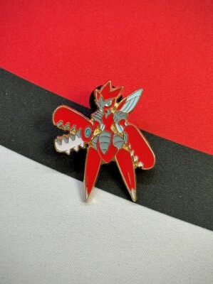 Mega M Scizor Metal Enamel Pin 2015 BREAKpoint Collection Pokemon TCG ...