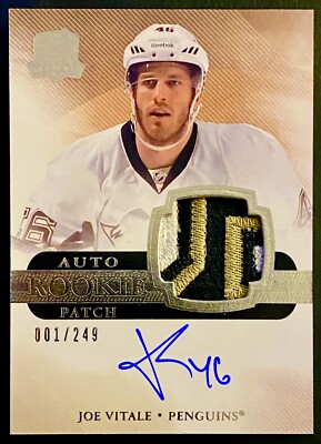 Joe Vitale 2011-12 Upper Deck The Cup #153 Auto Rookie Patch 001/249 Penguins | eBay