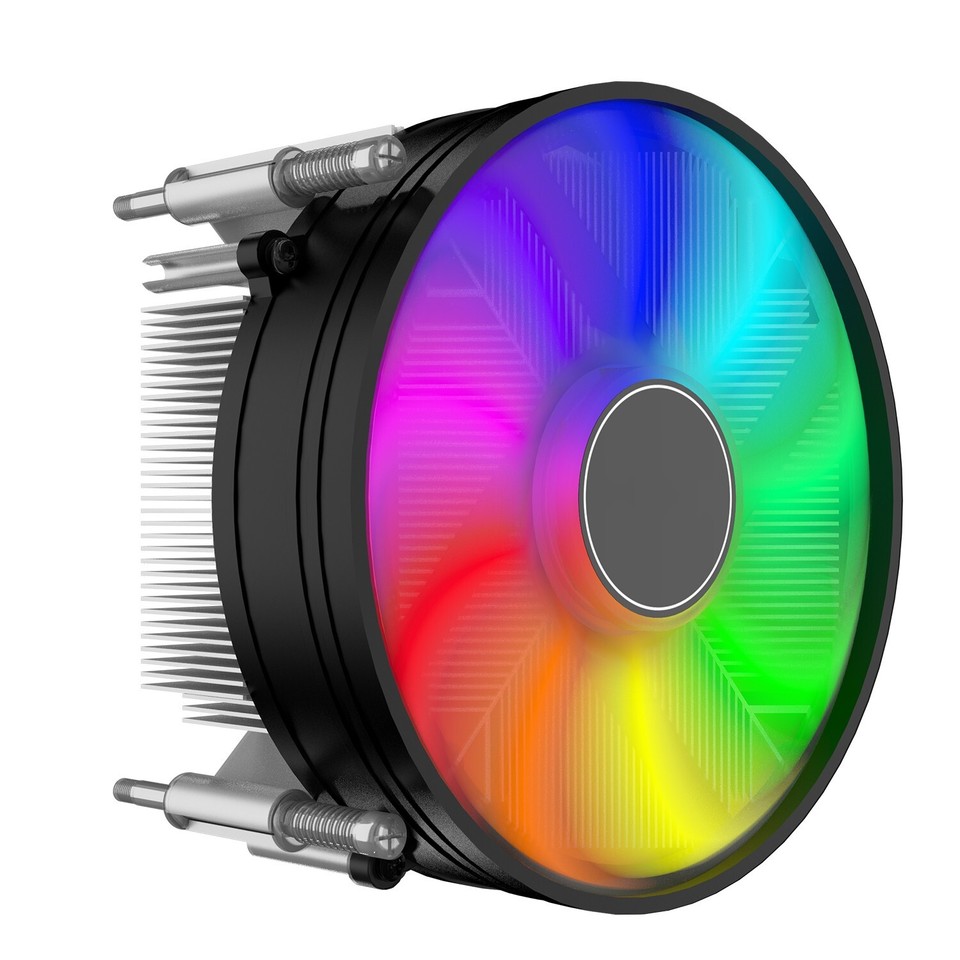 RGB CPU Air Cooler PC Computer 90mm Cooling Fan for Intel LGA 1700/1200 ...