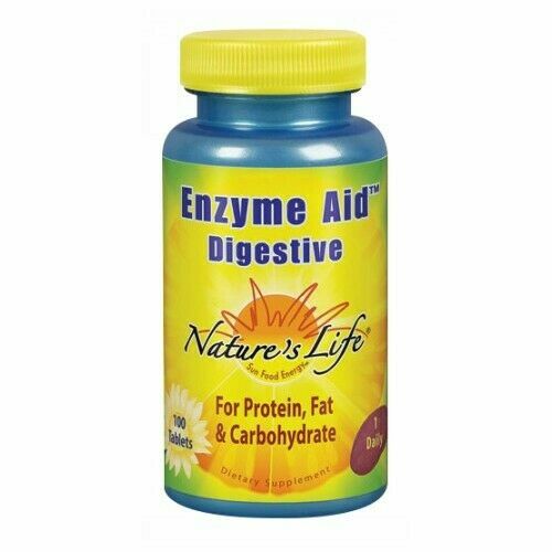 Enzyme Aid Tab by Nature's Life 100 Tabs for sale online | eBay