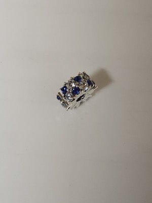 AUTHENTIC PANDORA CLEAR & BLUE SPARKLING CLIP CHARM #799171C01 | eBay