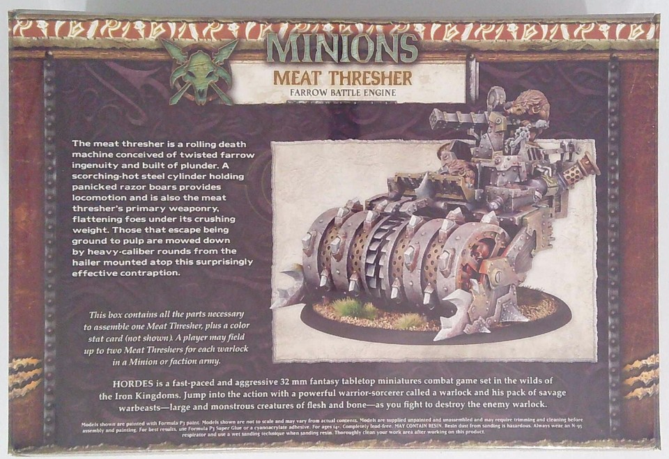 HORDES: Minions: Meat Thresher. Farrow Battle Engine (PIP 75055) | eBay