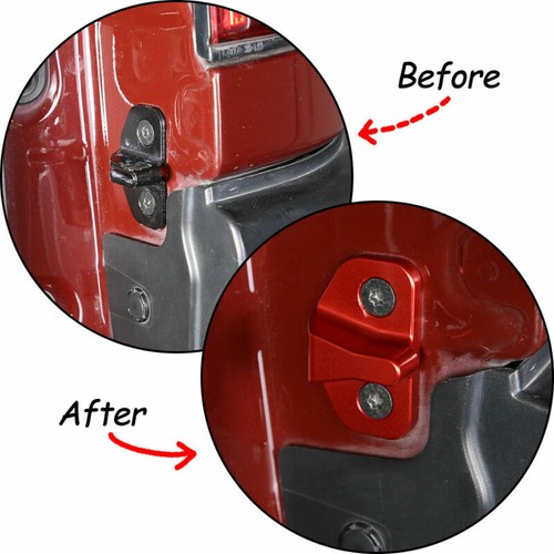 Red Alloy Tailgate Trunk Lock Panel Cover Trim For Toyota FJ Cruiser ...