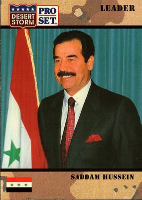 Saddam Hussein Desert Storm 1991 Pro Set #69 Card | eBay