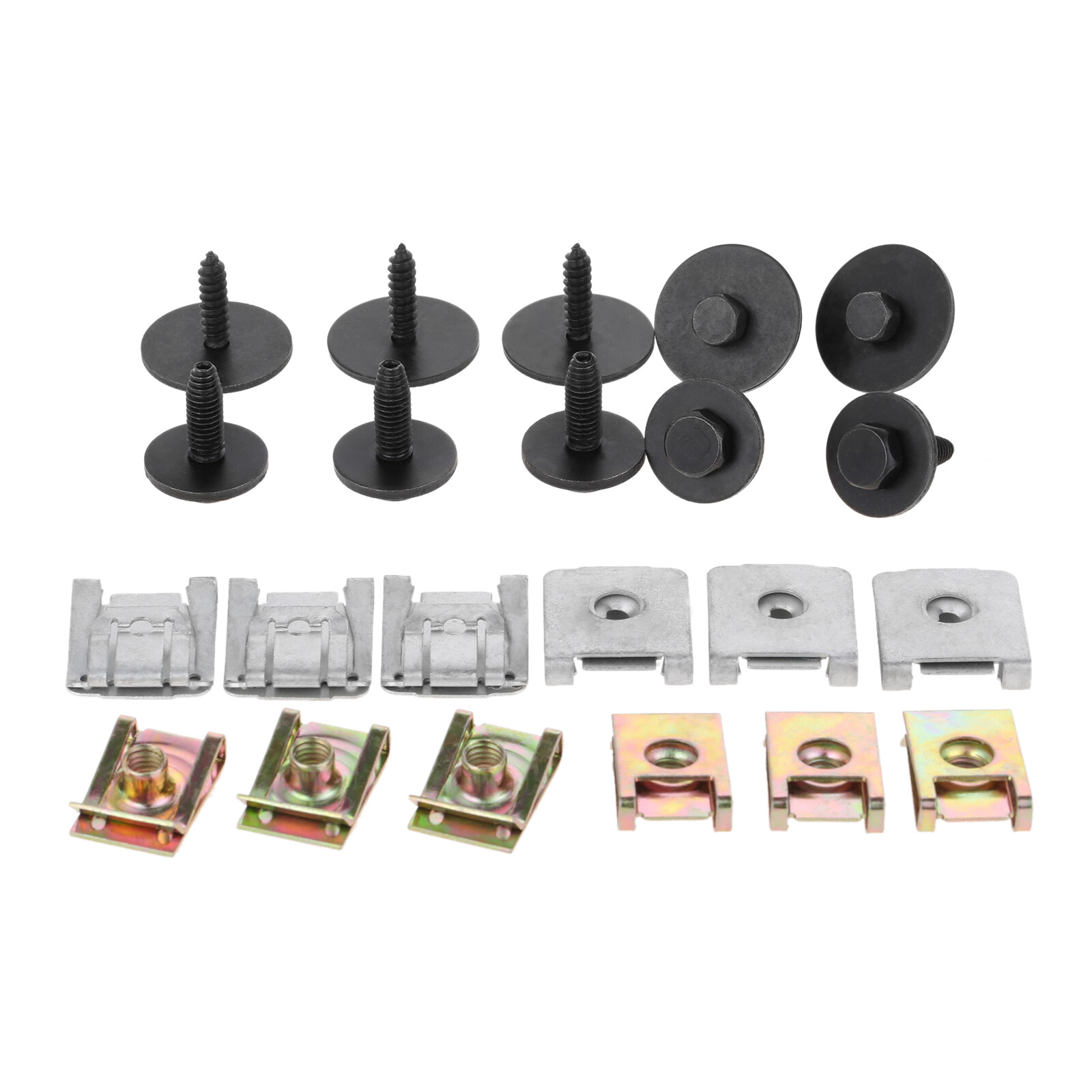 24Pcs Car Engine Undertray Clips Screws Under Cover Splashguard MC3003 ...