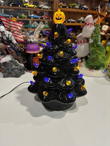 Mr. Halloween 12" Illuminated Ceramic Nostalgic Tree H223731 New With ...