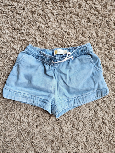 Mini Boden Girls Shorts Light Blue Denim With Heart Pockets Age 7. | eBay