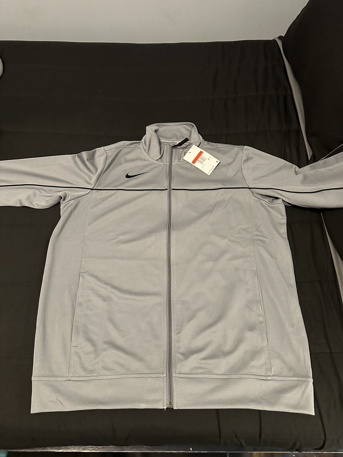 Nike Dry-FIT Strike Rivalry Full Zip Visit Jacket GREY BLACK Size L ...