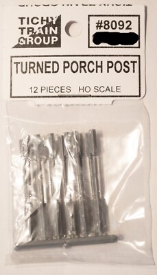 Tichy Train Group HO Scale #8092 Turned Porch Posts -- Scale 10' Tall ...