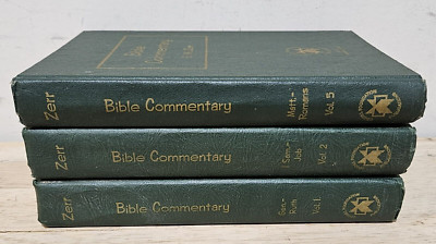 Vintage Bible Commentary Volumes 1,2 and 5 E.M. Zerr 1947/1948/1952 Lot ...