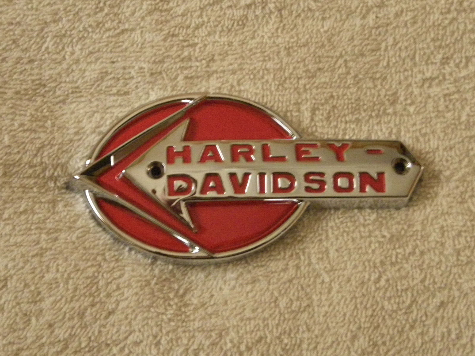 Harley 1959-1960 Nameplate 61773-59 left & 61774-59 right .. SHIPS in 2 ...