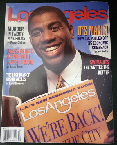 Los Angeles Magazine April 1996 Magic Johnson Orson Welles James Dean ...