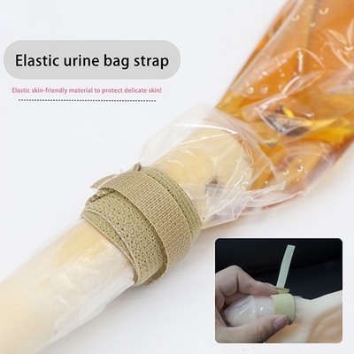 10PCS Reusable Male External Catheter Strap LeakFree Catheter Fixer ...