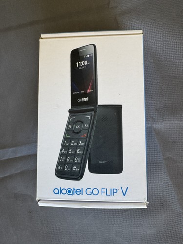 Alcatel GO Flip V 4051S 4G LTE Flip Cell Phone Verizon CDMA Big Numbers ...