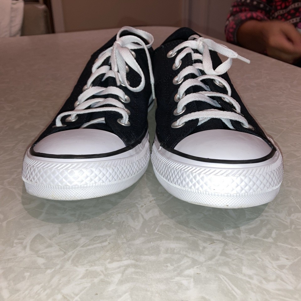 BLACK CONVERSE ALLSTAR CHUCK TAYLOR PADDED TOUNGE SNEAKERS WOMENS SIZE ...