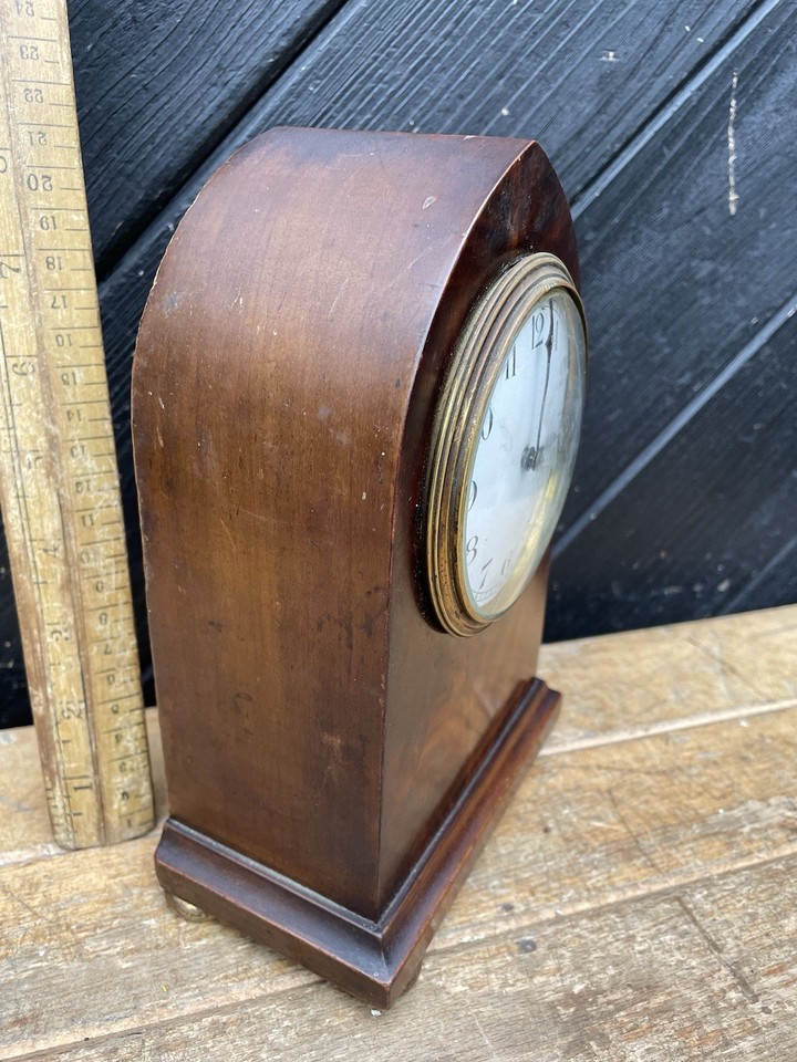 Antique Lancet Cased Clock. Beehive /Tombstone Clock with Brass French ...