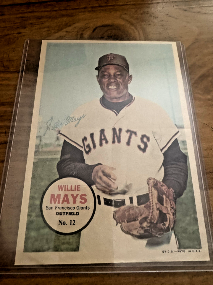 1967 Topps Pinup Baseball Posters 5x7 Mantle, Mays, Aaron(3) | eBay