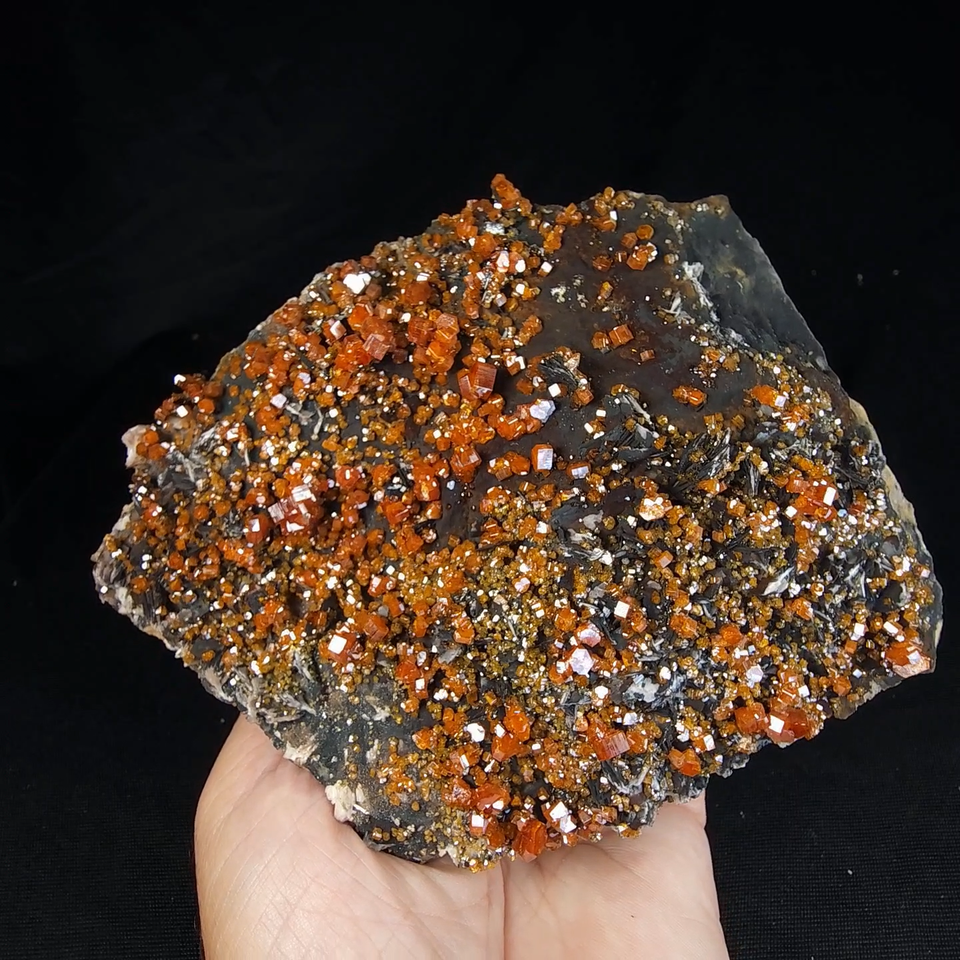 LARGE 6 3/4 INCH FIRE RED VANADINITE CRYSTALS ON GOETHITE | eBay