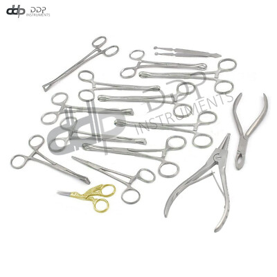 16 Pc BODY PIERCING Hemostat SPONGE CLAMP Instruments | eBay