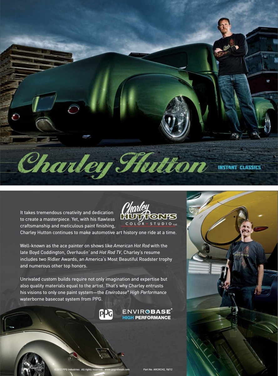 Charley Hutton Color Studio Famed Street Rod Painter Charley Hutton