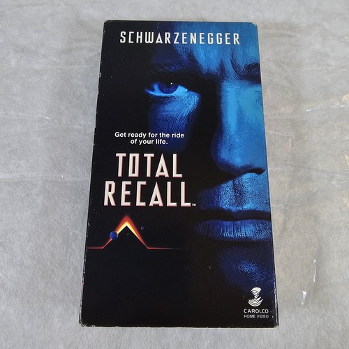 Total Recall (VHS, 1990) Arnold Schwarzeneggar Sharon Stone Dir. Paul ...