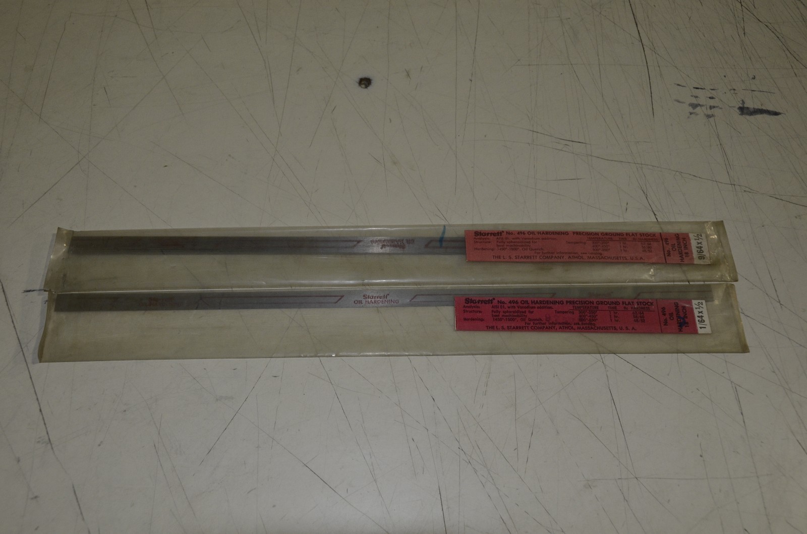 STARRETT Oil Hardening Precision Ground Flat Stock 7/8" x 7/8" x 18" | eBay