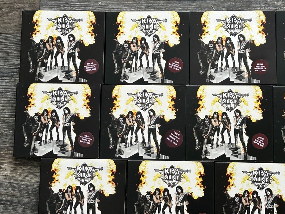 KISS CD Road Case Box Set Alive 35 USA Concert Tour SIGNED Autograph ...