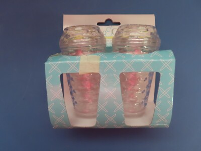 Blake & Croft Salt & Pepper Shaker Set Clear Plastic Camping, RV, etc ...