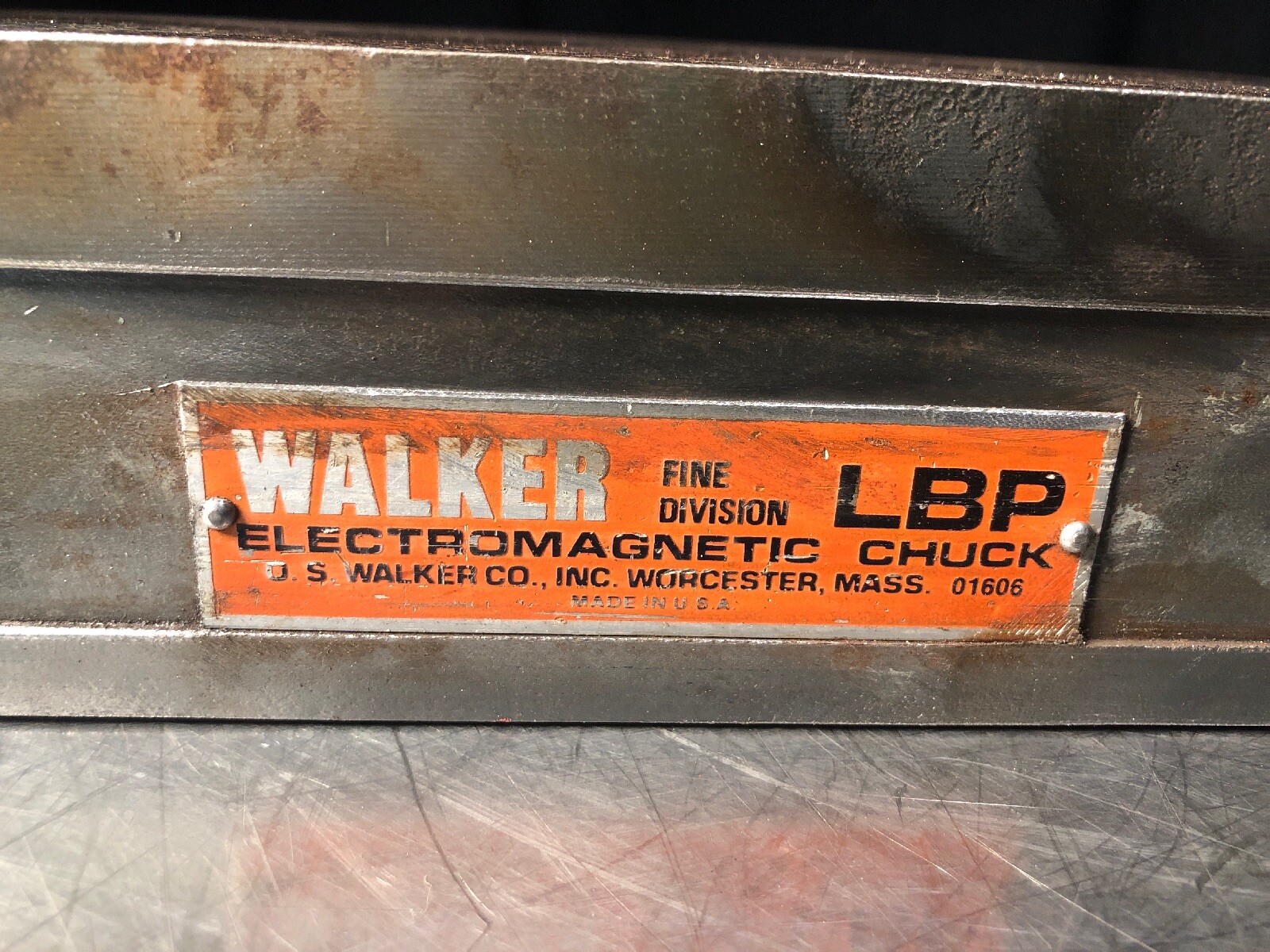 Walker Fine Division LBP 18" x 8” Electromagnetic Chuck AXM-7299-131 ...