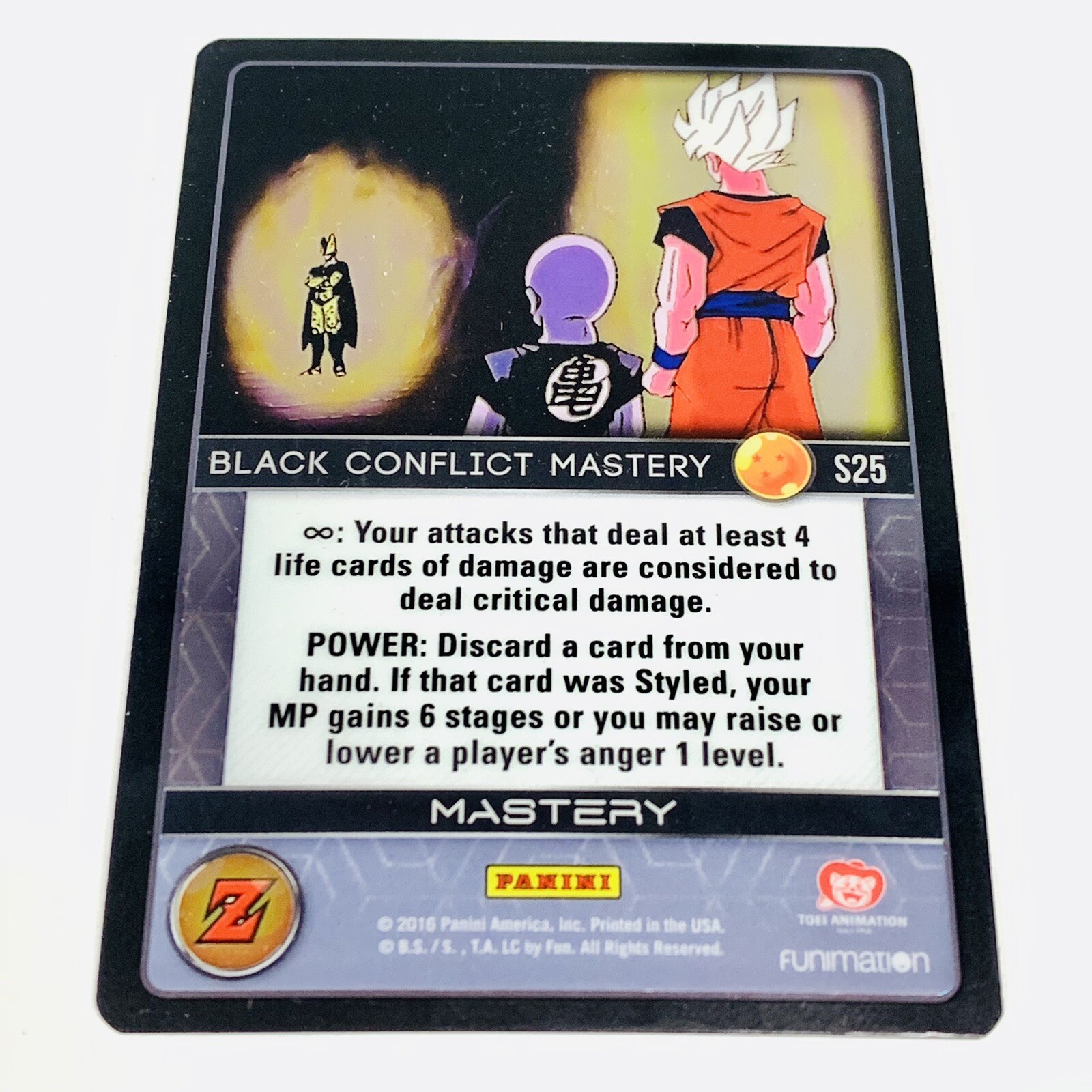 Dragon Ball Z DBZ TCG Panini Awakening Hi Tech S25 Black Conflict ...
