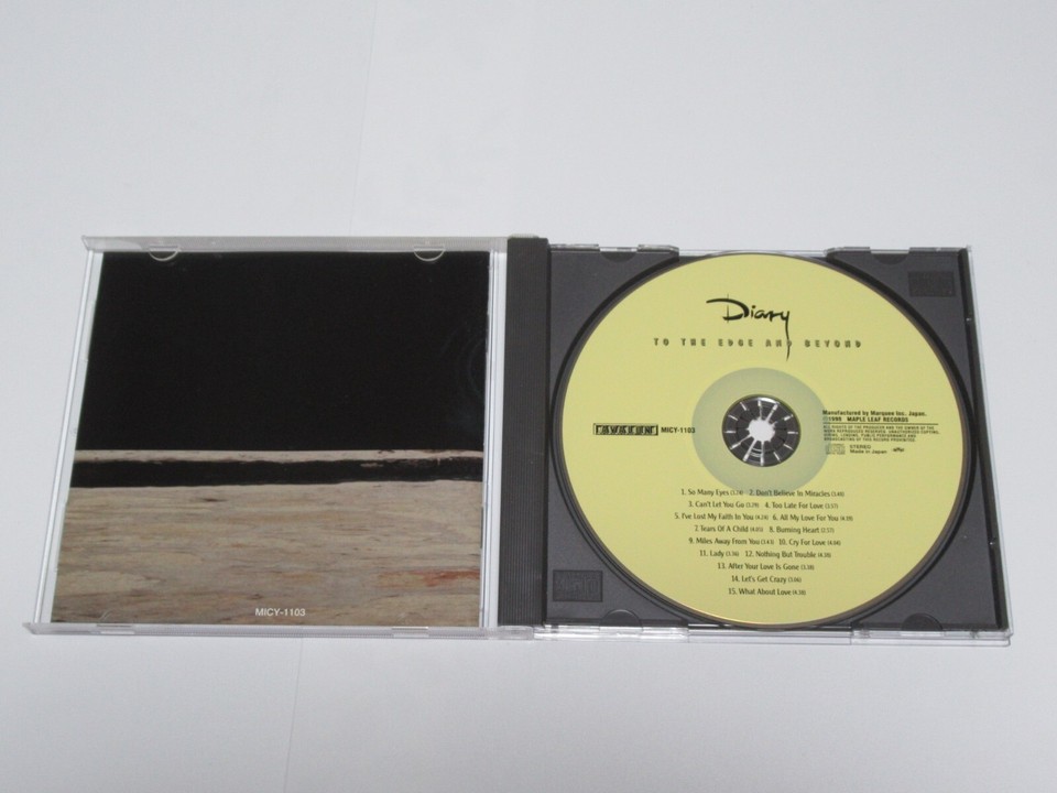 DIARY TO THE EDGE AND BEYOND JAPAN CD MICY-1103 w/OBI | eBay