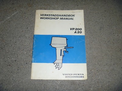 Volvo Penta 200 VP200 Archimedes 20 A20 Engine Workshop Service Repair ...