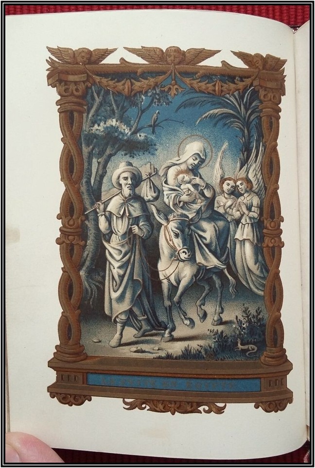 ⚜ (1884) Book of Hours ⚜ CHROMOLITHOGRAPHS ⚜ ENGRAVED ⚜ Antique ...