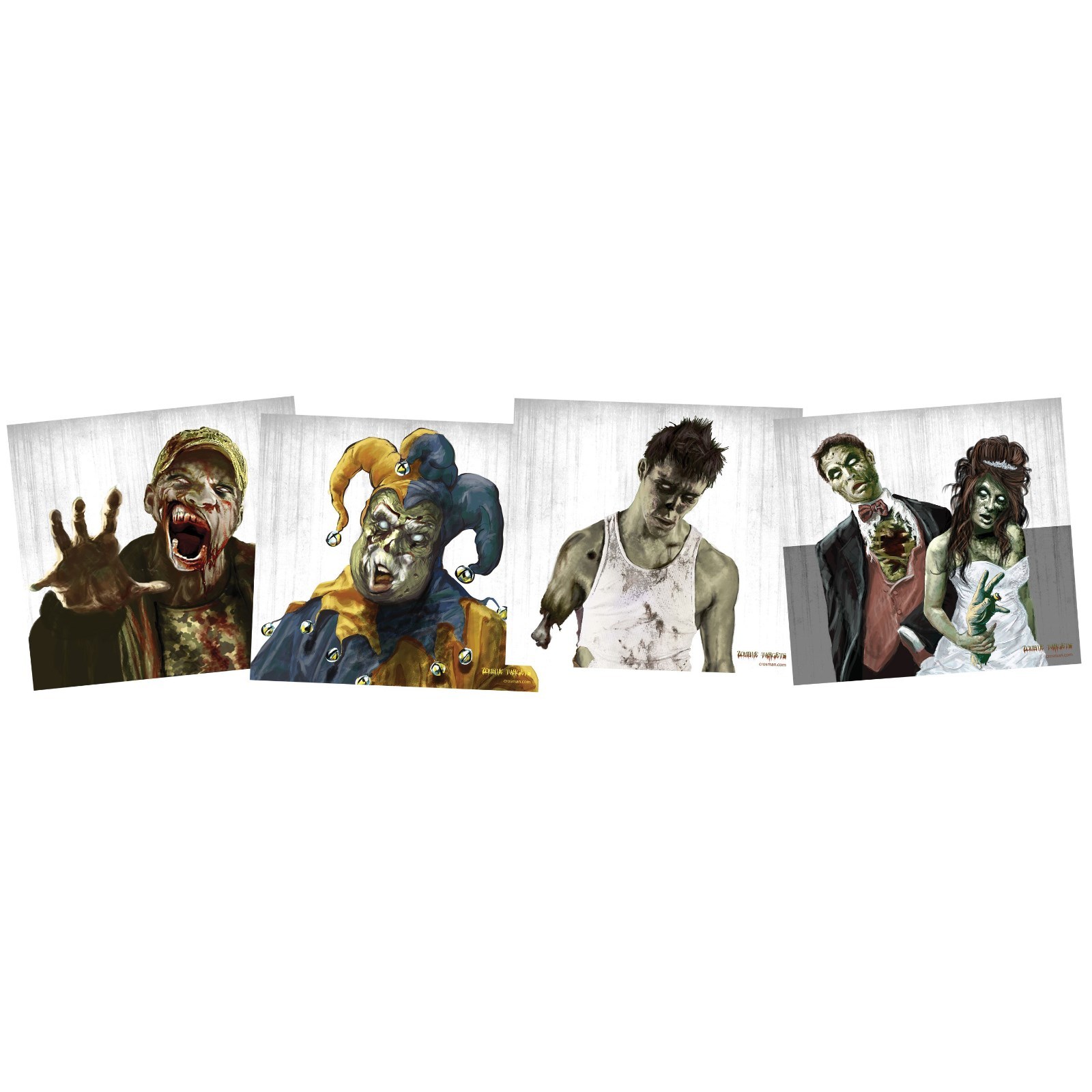 ZOMBIE WIFE WEDDING SHOOTING RANGE TARGETS JERSEY SHORE CLOWN GROOM ...