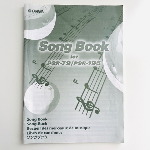 Vintage Yamaha Song Book for PSR-79 and PSR-195 Keyboards - Traditional ...