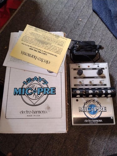 Electro-Harmonix 12AY7 Mic Pre Preamp Phantom Power Low Cut Phase ...