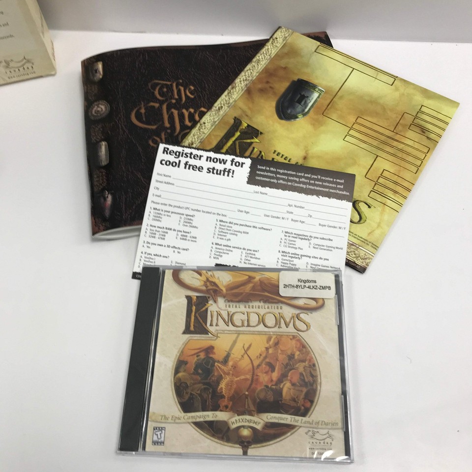 Total Annihilation Kingdoms (PC, 1989) Complete in Original Box w/ Map ...