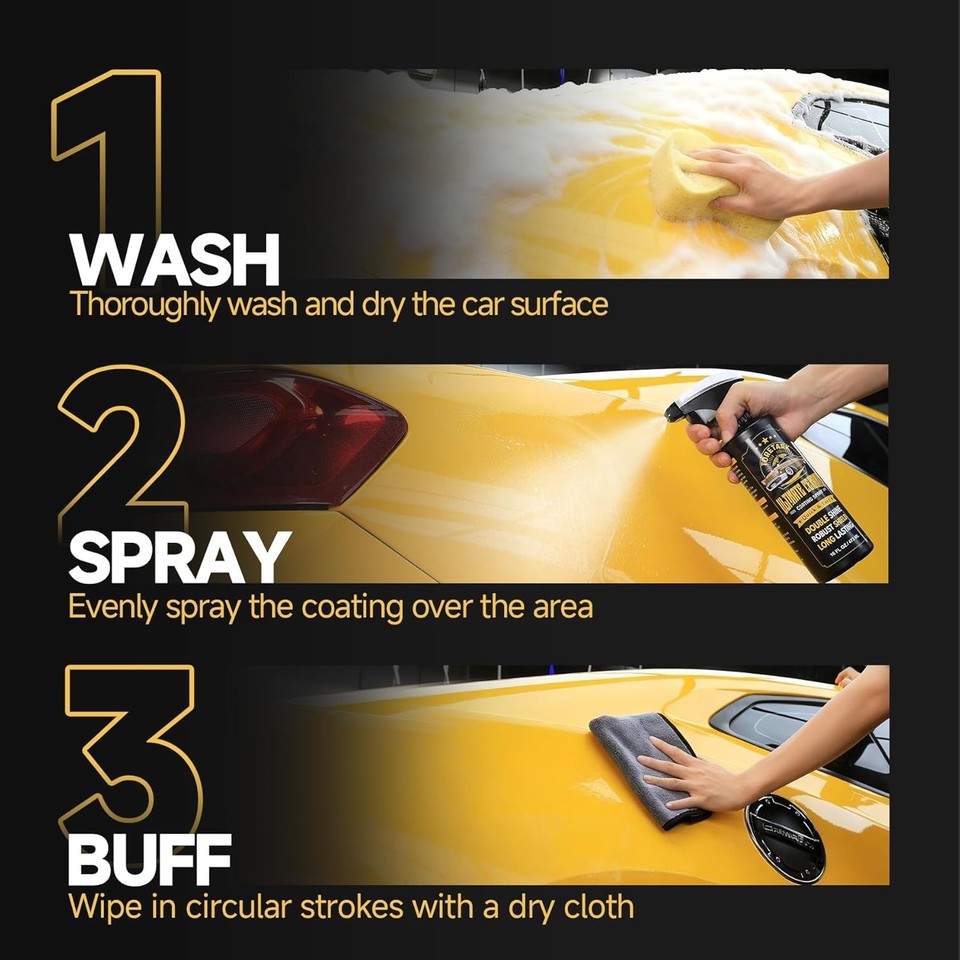 Carceracot Ceramic Coating for Cars (16 oz.), Unmatched Shine Nano Car ...