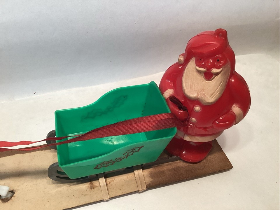 Vintage Candy Container "The Santa Clipper " Christmas Sleigh Reindeer ...