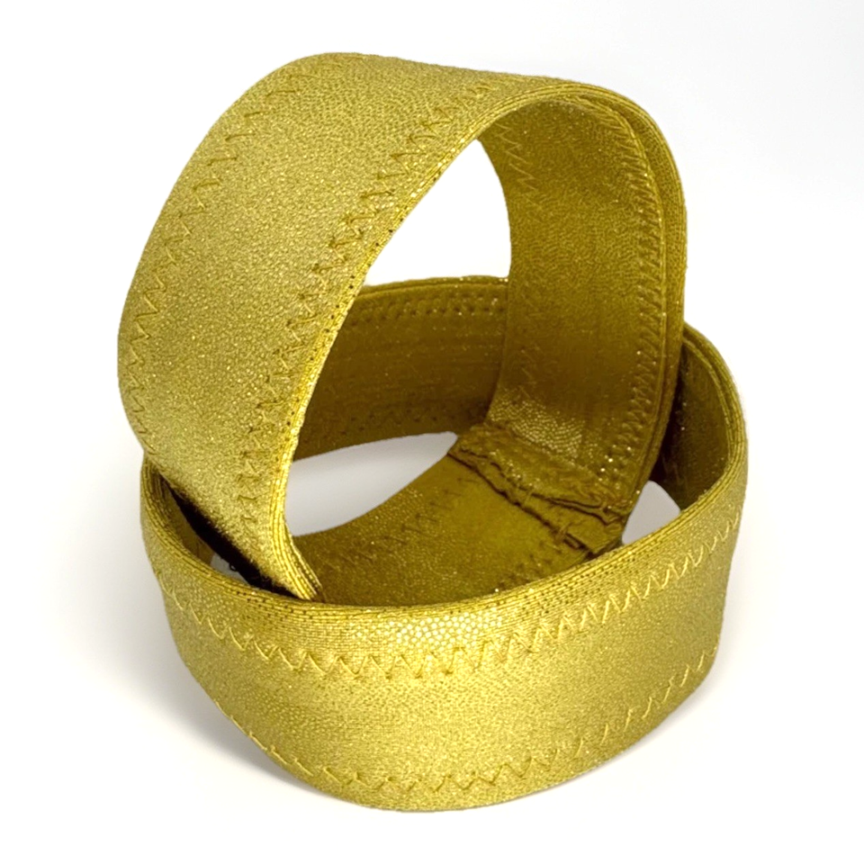 Bright Gold Bicep Bands – Size Small – Stretch Spandex Arm Bands | eBay